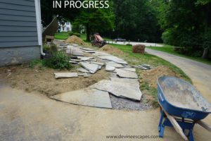 ask Devin | leveling dry laid flagstones | Devine Escapes