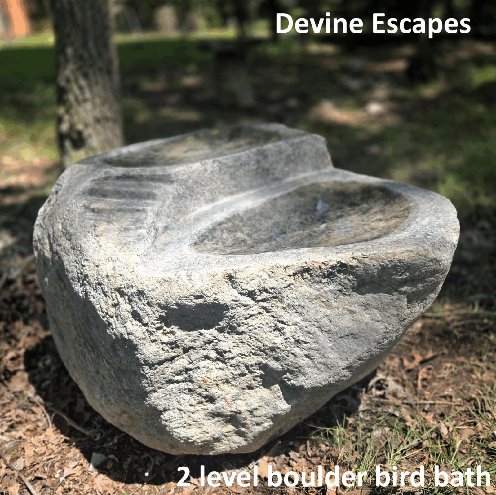 Tall Stone Bird Bath: Elegant Garden Centerpiece Ideas - Birds